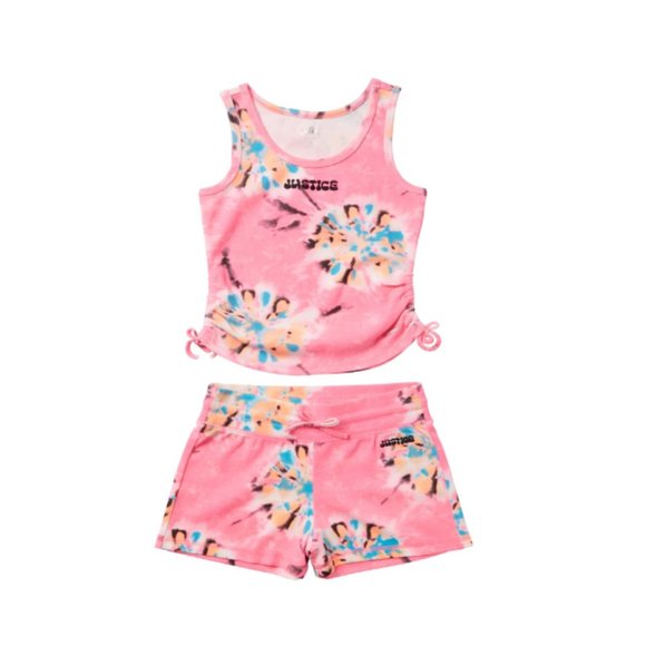 Justice | Matching Sets | Justice Girls Cinch Side Tank Short Outfit ...